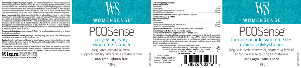PCOSENSE 129 G WOMENSENSE – Ave Maria Health