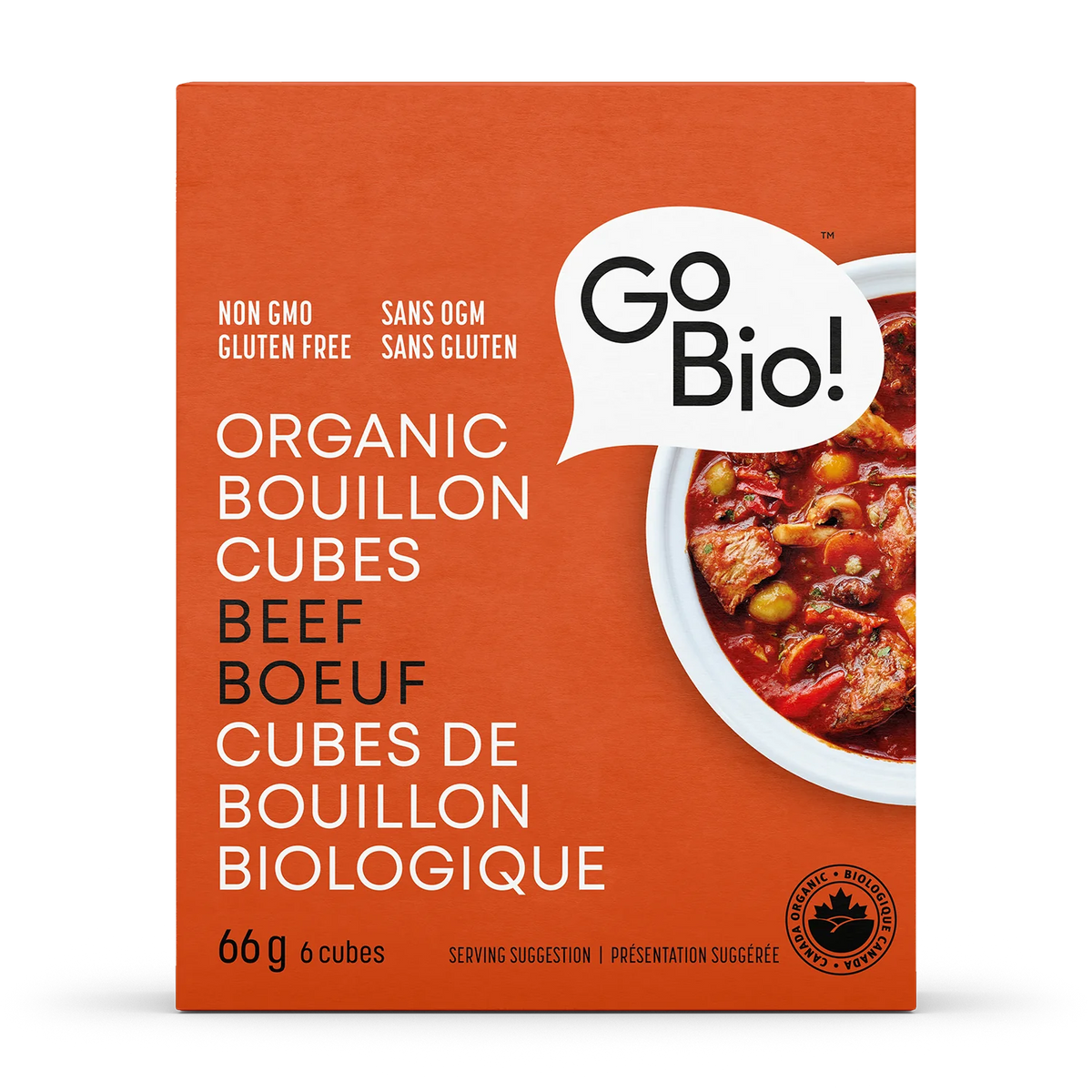 BEEF BOUILLON CUBES ORGANIC 66 G GO BIO – Ave Maria Health