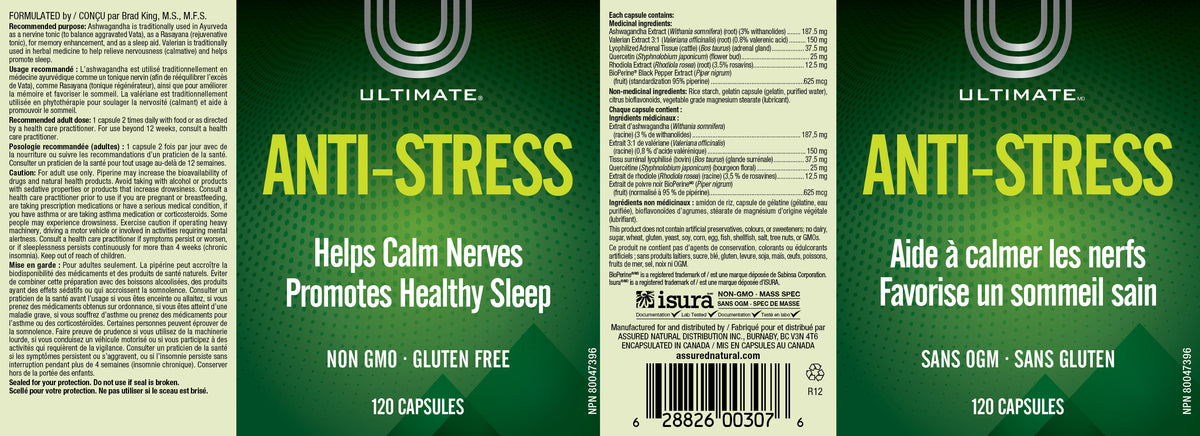 ANTI-STRESS 120 CAPS ULTIMATE – Ave Maria Health