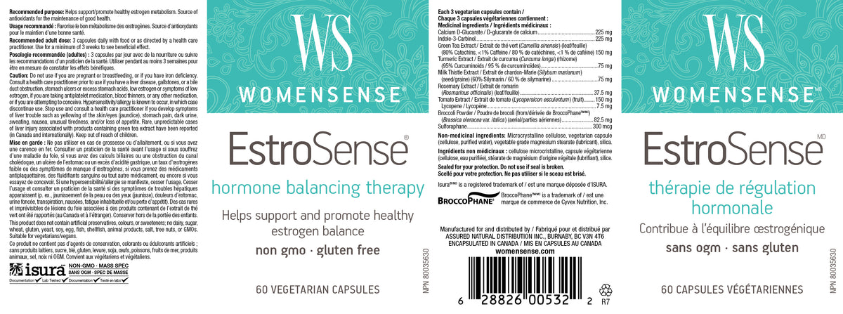 ESTROSENSE 60 CAPS WOMENSENSE – Ave Maria Health