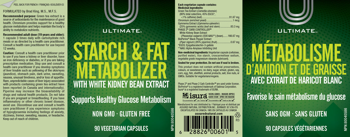 STARCH & FAT METABOLIZER 90 CAPS ULTIMATE – Ave Maria Health