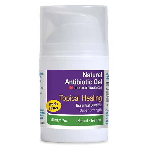 NATURAL ANTIBIOTIC GEL ESSENTIAL SILVER32 TEA TREE 50 ML JARDINE NATUR ...