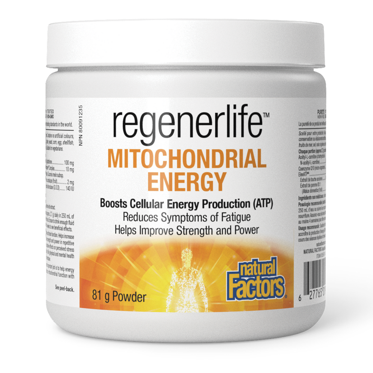 MITOCHONDRIAL ENERGY 81G REGENERLIFE NATURAL FACTORS – Ave Maria Health