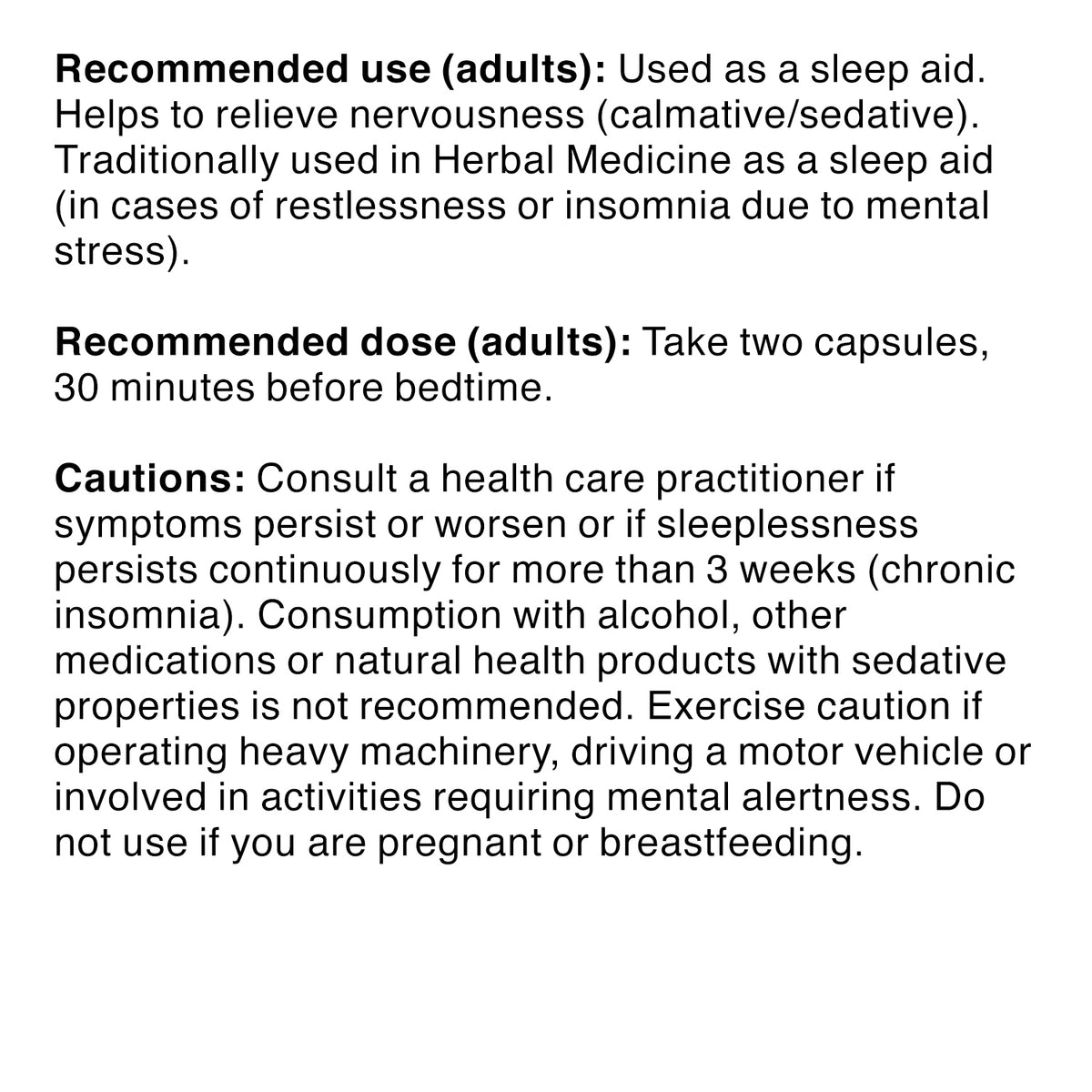 SLEEP FORMULA 60 CAPS VEEVA – Ave Maria Health