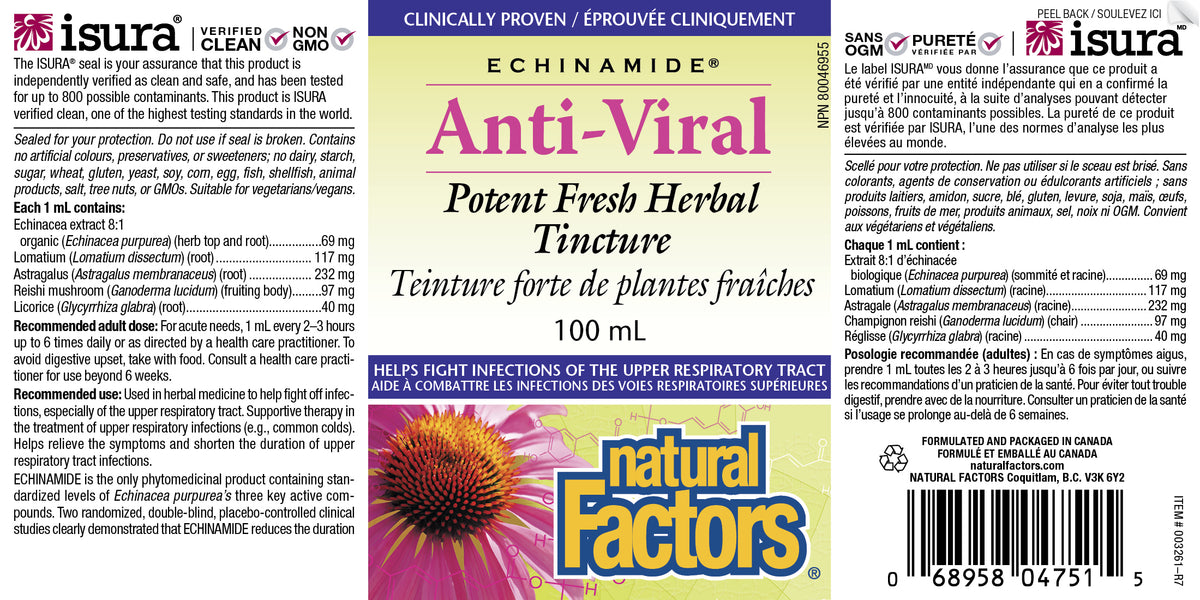 ANTI-VIRAL 100 ML NATURAL FACTORS – Ave Maria Health