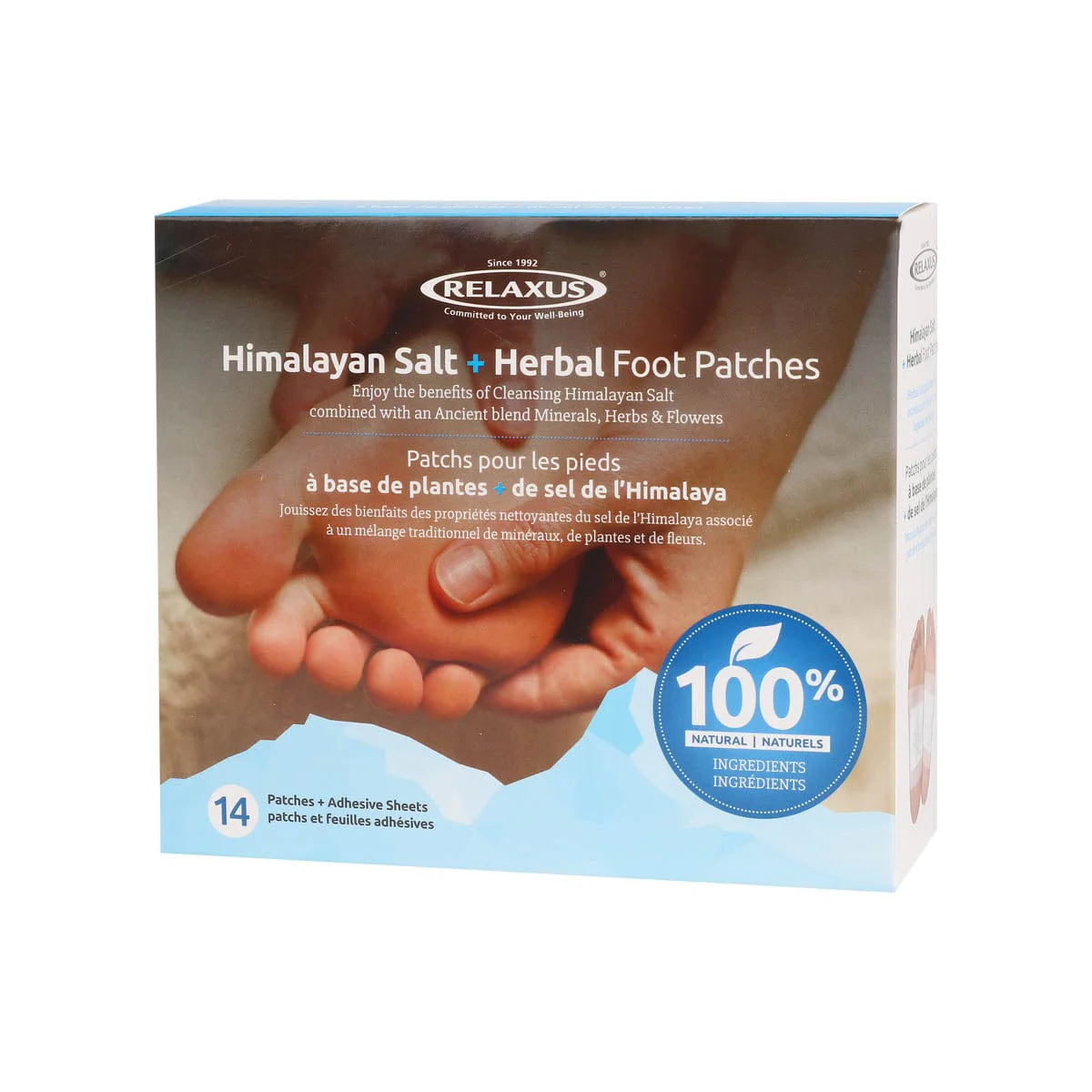 HERBAL FOOT PATCHES HIMALYAN SALT 14 PATCHES RELAXUS – Ave Maria Health