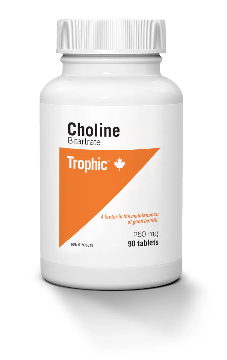 CHOLINE BITARTRATE 250 MG 90 TABS TROPHIC – Ave Maria Health