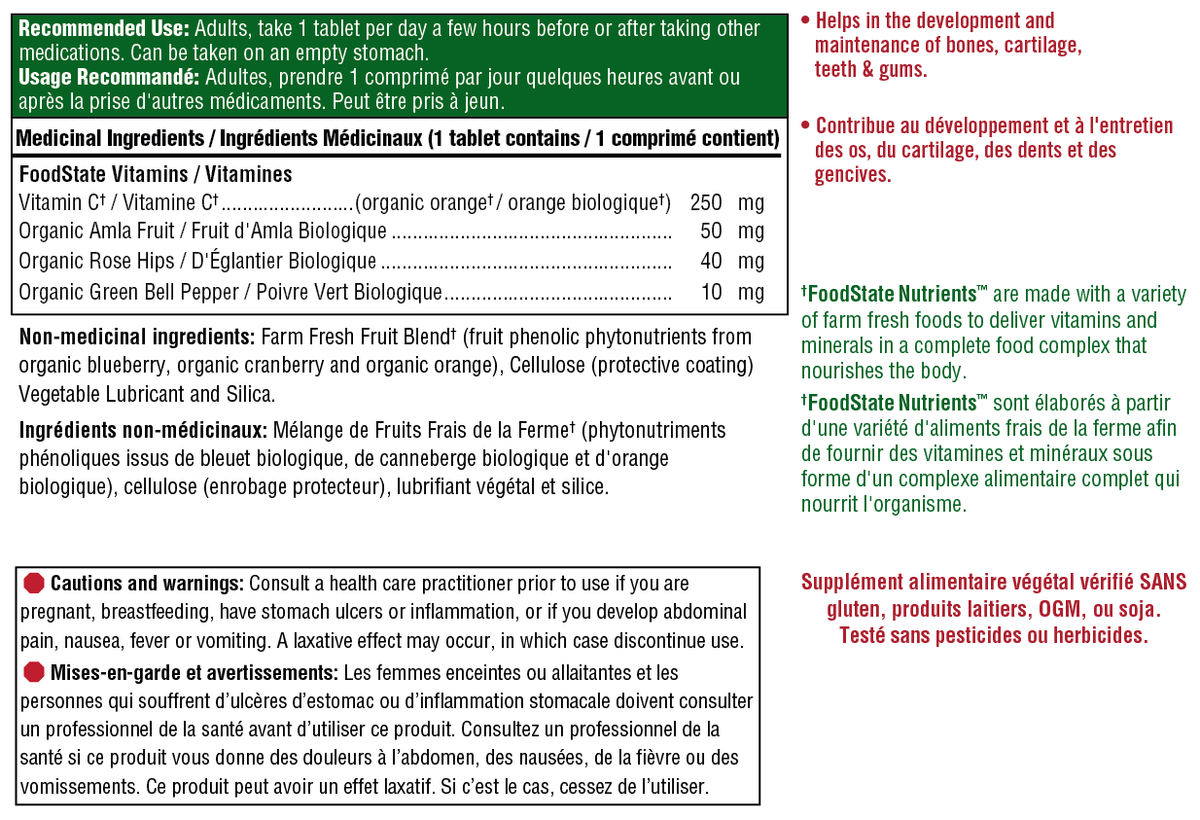 COMPLEX C 72 TABS MEGAFOOD – Ave Maria Health