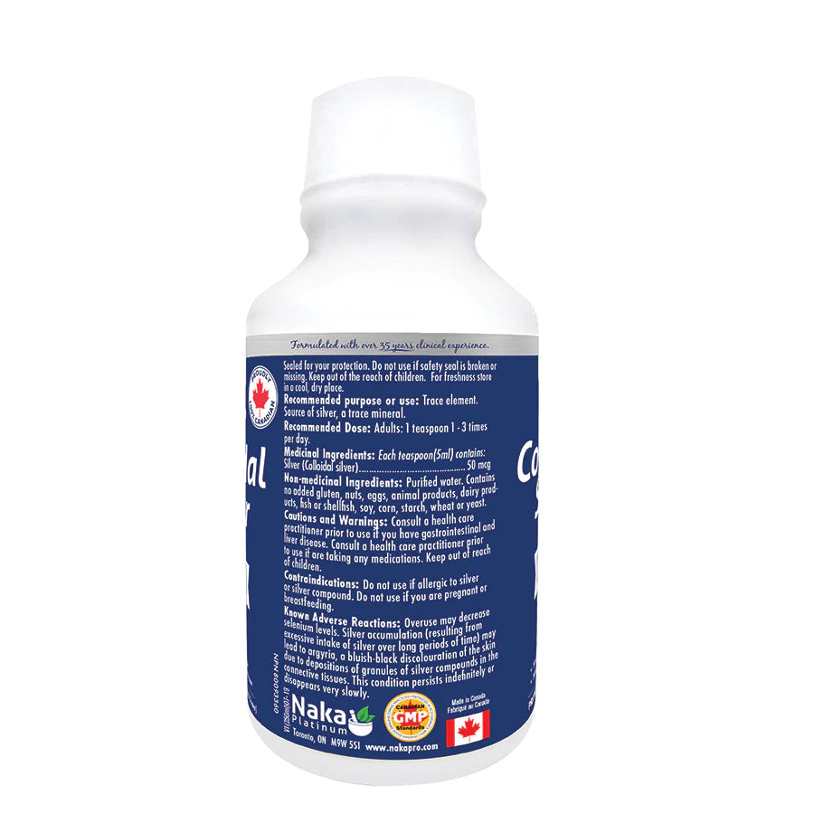 PURE COLLOIDAL SILVER 10 PPM 600 ML NAKA – Ave Maria Health