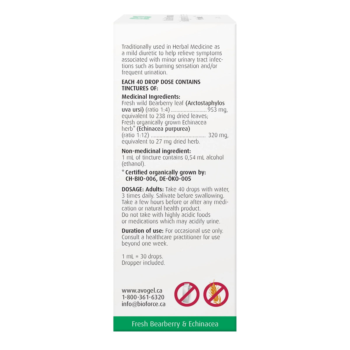 BLADDER FORMULA CYSTOFORCE 50 ML A. VOGEL – Ave Maria Health
