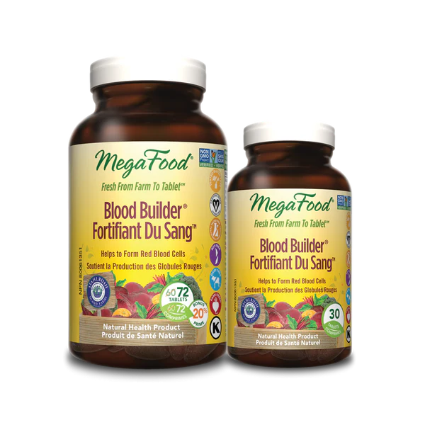 BLOOD BUILDER 72 + 30 TABS BONUS MEGAFOOD – Ave Maria Health