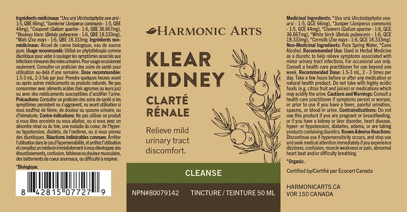 KLEAR KIDNEY 50 ML HARMONIC ARTS – Ave Maria Health