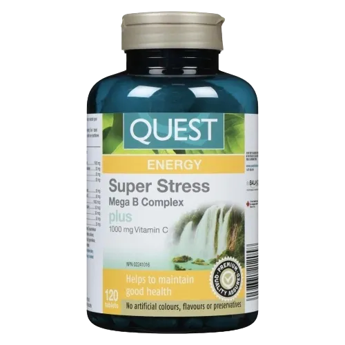 SUPER STRESS B COMPLEX 120 TABS QUEST – Ave Maria Health