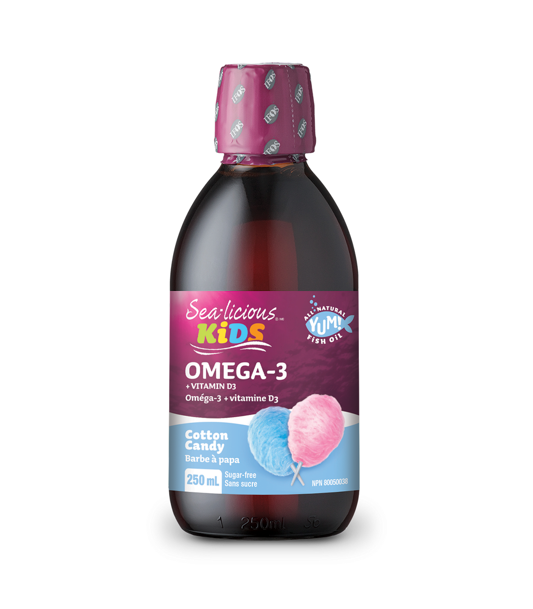 OMEGA 3 + D3 COTTON CANDY 250 ML SEALICIOUS KIDS – Ave Maria Health
