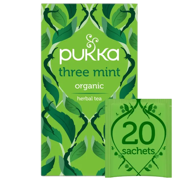 THREE MINT ORGANIC 20 TEA BAGS PUKKA – Ave Maria Health